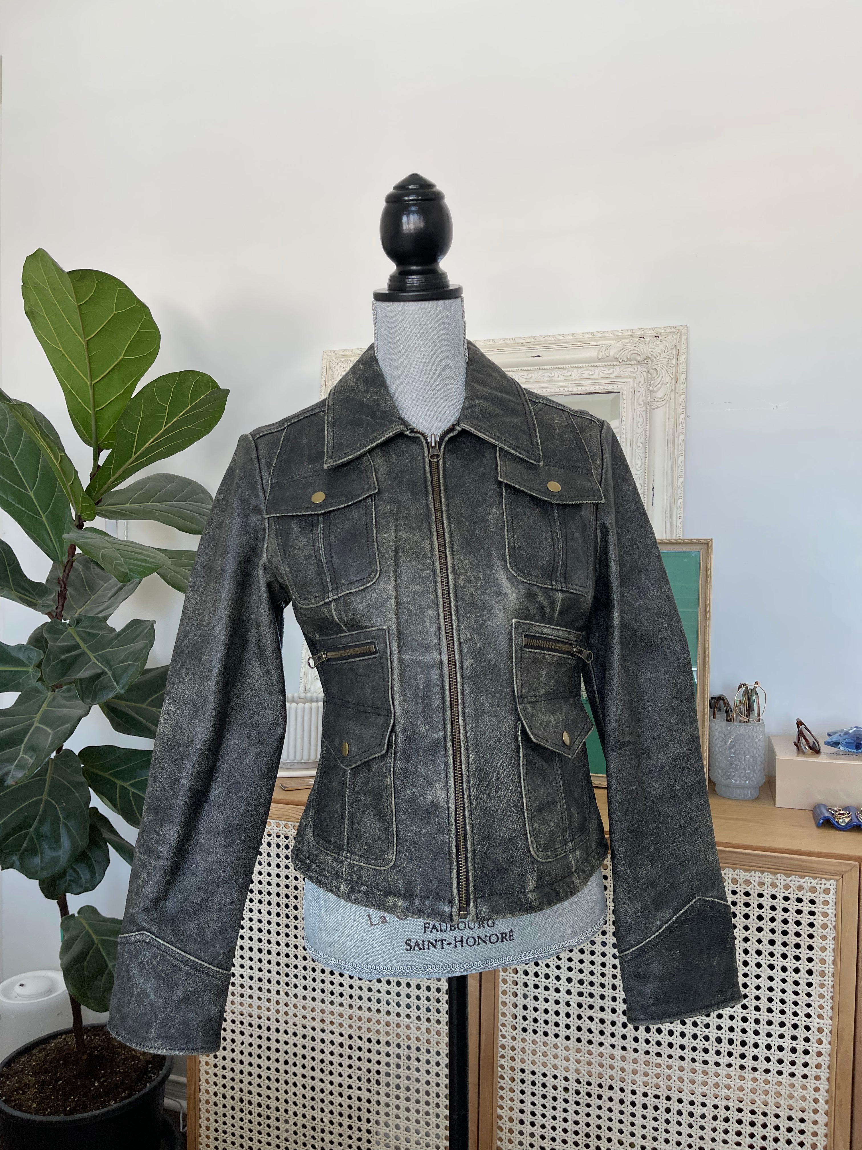Jacob Connection Leather Moto Jacket – Augusta